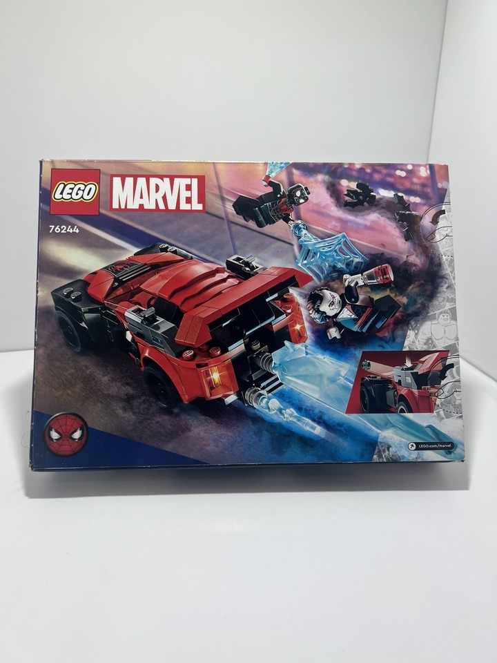 LEGO Super Heroes Spiderman Miles Morales vs. Morbius 76244 New Retired ...