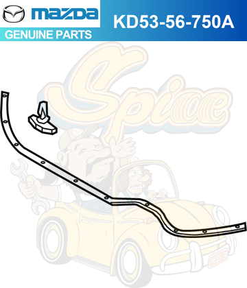 Mazda 2013-2016 CX-5 Front Hood Seal Bonnet Weatherstrip KD53-56-750A ...