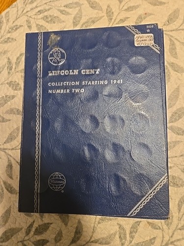 WHITMAN LINCOLN HEAD CENT ALBUM #9030 NUMBER TWO STARTING 1941 w/ 87 ...