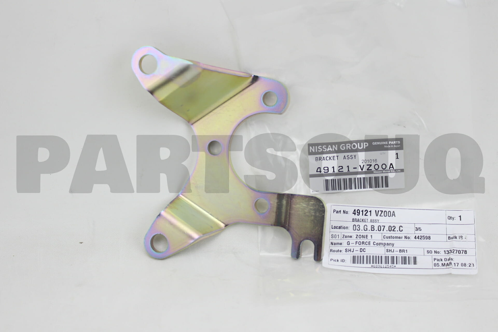 49121VZ00A Genuine Nissan BRACKET ASSY-POWER STEERING PUMP 49121-VZ00A ...