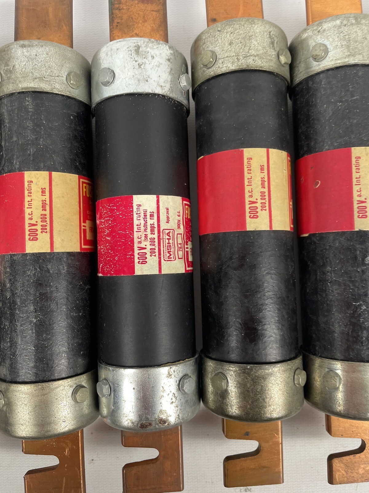 LOT OF 10 FRS-R-150 Dual Element Time Delay Fuse Rk5 150 AMP, 150A 600v ...