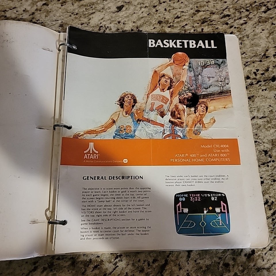 Vintage Atari 400/ 800 Personal Computer Basic Reference Operators Manual 1979 | eBay