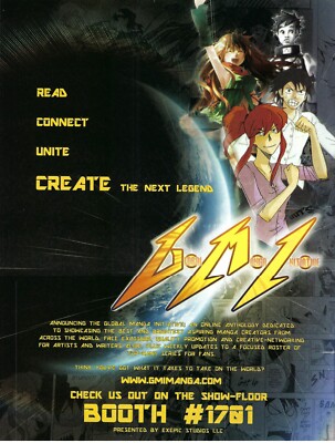 2012 GMI Global Manga Initiative Online Anthology Create Retro Print Ad ...