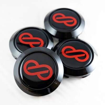 Enkei RPF1 Black Center Caps (Set of 4) Fits 16 17 18 15x8 +28 Wheels ...