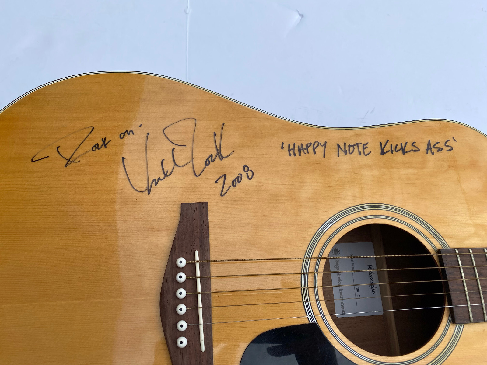 KID ROCK SIGNED AUTOGRAPHED FULL SIZE BORN FREE ROCK ACOUSTIC GUITAR ...