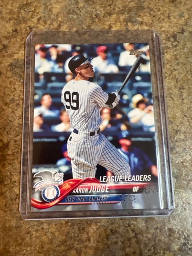 2018 Topps League Leaders Aaron Judge #193 Mint New York Yankees ...