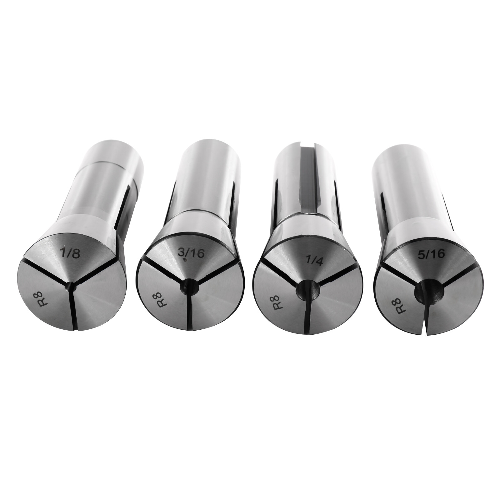 13Pcs Precision R8 Collet Set Mill Collets Set Taper Spindle for 1/8 ...