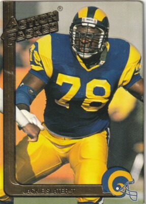 FREE SHIPPING-MINT-1991 Action Packed Jackie Slater #139-PLUS RAMS ...