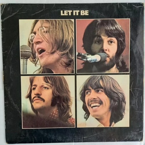 THE BEATLES: LET IT BE, 33RPM VINYL FIRST UK PRESSING (GREEN APPLE LOGO ...