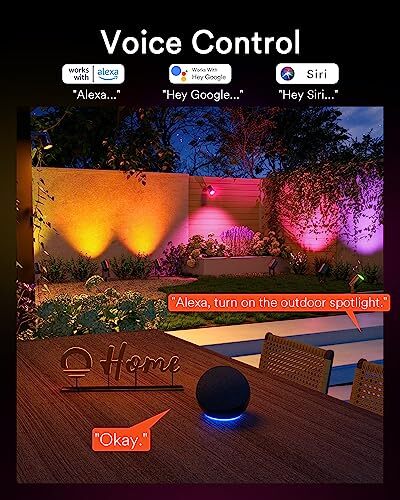 Smart Landscape Lights Pro 500LM, 6 Pack Color Changing Landscape ...