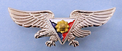 Philippine Air Force PAF Basic Pilot Wings Pin Badge in Silver - Large ...