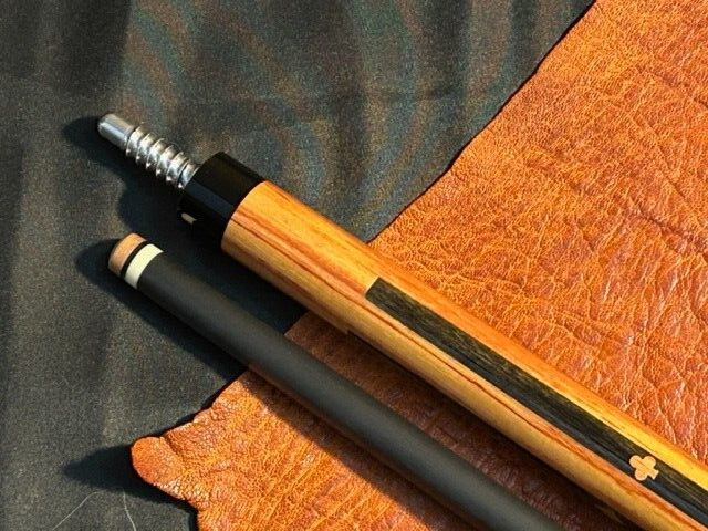 TNT Custom Pool Cue 1 of 1 With Carbon Fiber Shaft. Tulipwood/Ebony ...