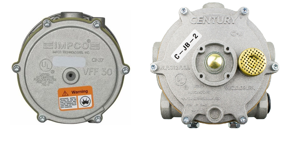 COMBO JB-2 CENTURY AND VFF30 LOCKOFF IMPCO Model J Regulator Vaporizer ...