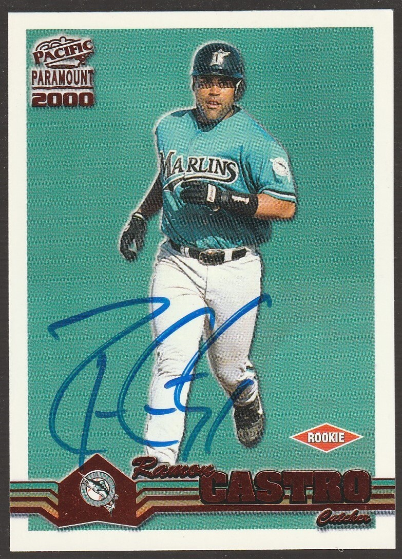 2000 Pacific Paramount Copper #94 Ramon Castro IP autograph signed card ...