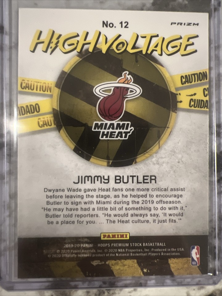 2019-20 Panini NBA Hoops Premium Stock - High Voltage Shimmer #12 Jimmy ...