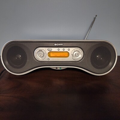 SONY ZS-SN10 Atrac3plus Portable Boombox CD MP3 AM/FM Stereo Radio ...