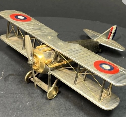 Vintage French Fighter SPAD S.XIII Metal Biplane Airplane WW1 Japan ...