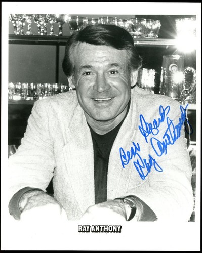 RAY ANTHONY signed 8x10 photo | Bandleader - autograph Glenn Miller ...