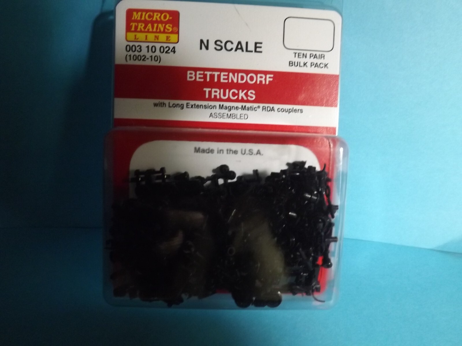 N Scale Micro-Train 1038-10 BETTENDORF TRUCKS LONG 10 PACK # 003-10-024 ...