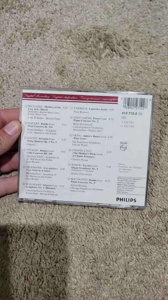 Philips Digital Classics Hear The Light on Philips CD Mozart Haydn ...