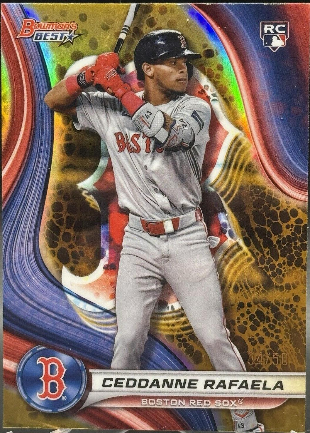 2024 Bowman's Best - Ceddanne Rafaela #14 Gold Refractor /50 (RC) for ...