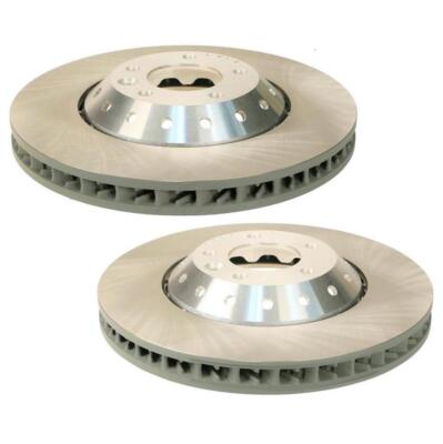 SHW Performance Pair Set of 2 Front 390mm Disc Brake Rotors For Porsche ...