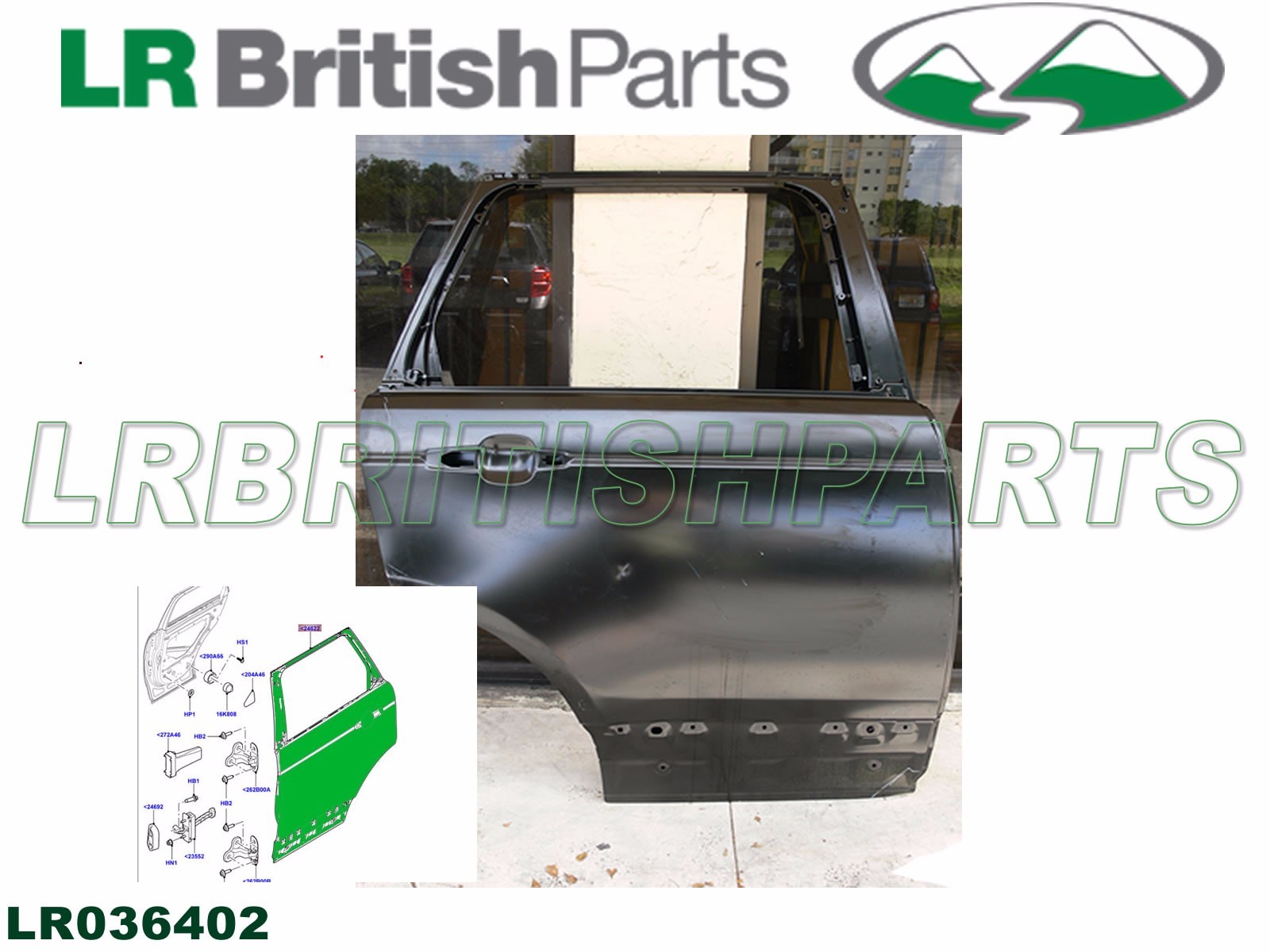 LAND ROVER DOOR REAR DOOR RANGE ROVER SPORT 2013 RH OEM NEW LR036402 | eBay