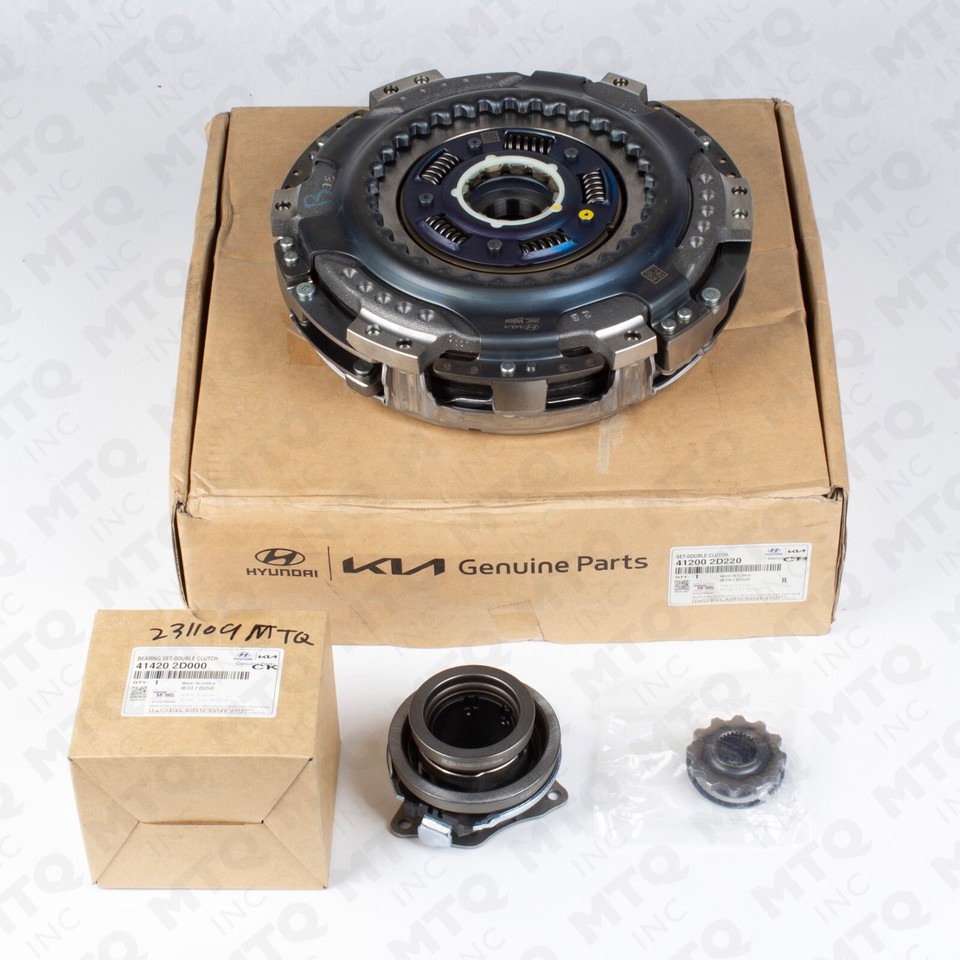 New Hyundai Kia Clutch Disc, Cover & Bearing 41200-2D220, 41420-2D000 ...