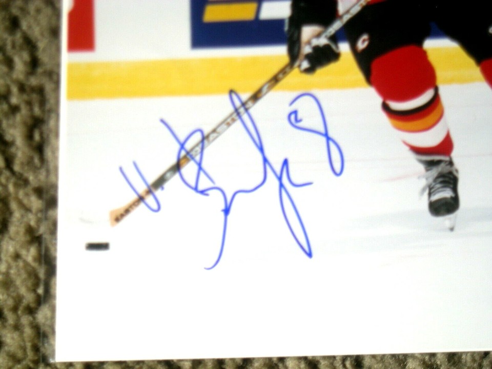 Valeri Bure Autographed Calgary Flames 8x10 Photo COA | eBay