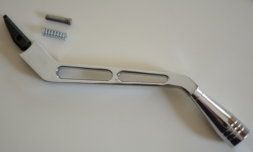 GM Chevy Street Hot Rod Polished Billet Aluminum Column Shifter Arm ...