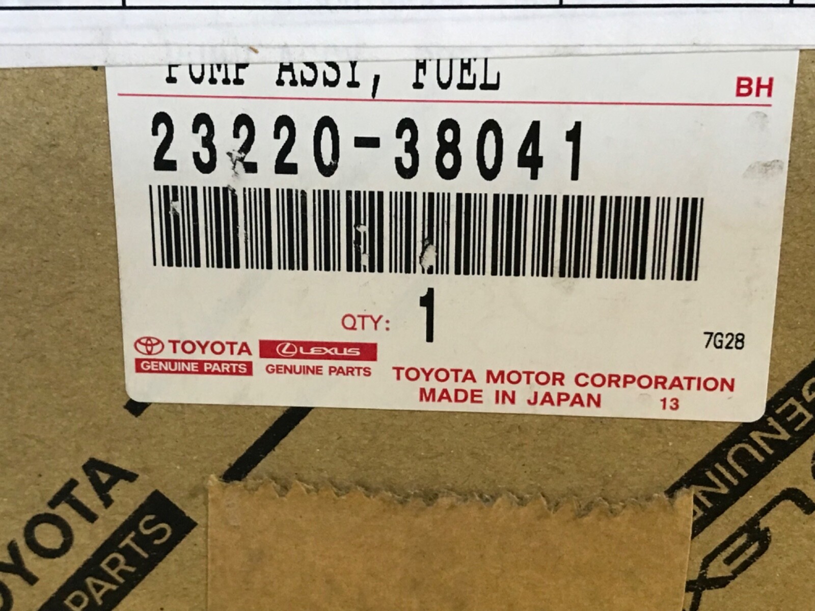 Lexus Toyota Fuel Pump Assembly | 23220-38041 | Genuine OEM | Gasoline ...