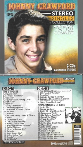 JOHNNY CRAWFORD-STEREO SINGLES COLLECTION+MORE-1961-68 COMPLETE-2CD-47 ...