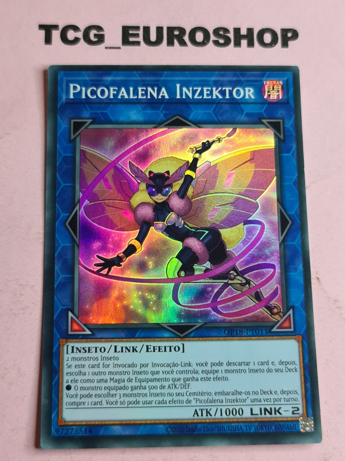 INZEKTOR PICOFALENA YUGIOH OP18 SUPER RARE PORTUGUESE NM #2710 | eBay