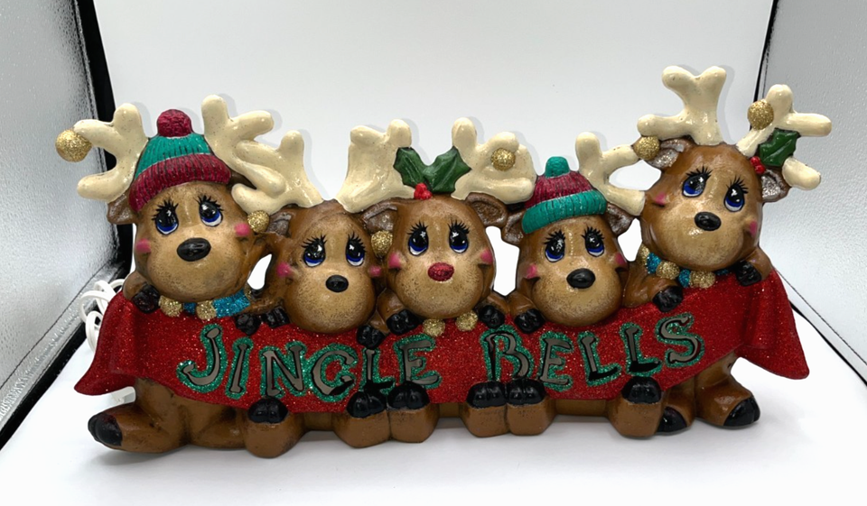Vintage Electric Rudolph Light Christmas Rudolph Red Nosed Reindeer ...
