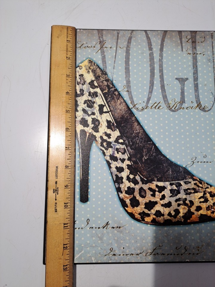 VOGUE Shoe Wall Art Fashion Bedroom Office 13 X 11” | eBay