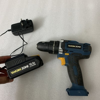 Kit Workzone 14.4v Li-Ion Cordless Drill Driver CDI214W used | eBay UK