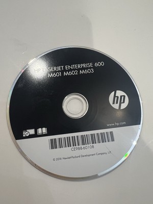 Hp Laserjet 600 Series Printer Software Driver CD DVD only M601, M602 ...