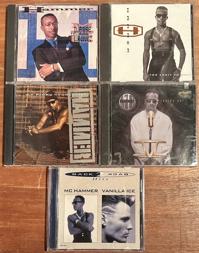 MC Hammer 5 CD Lot Too Legit To Quit, Funky Headhunter, Back 2 Back ...
