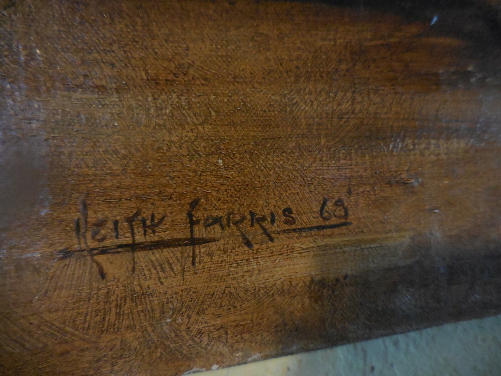 Keith Farris Vintage Impasto Oil on Canvas Painting of Lonely Boy ...