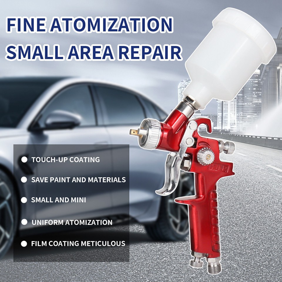 0.8/1.0mm Nozzle Gravity Body HVLP Spray Gun Auto Painting For Spot ...