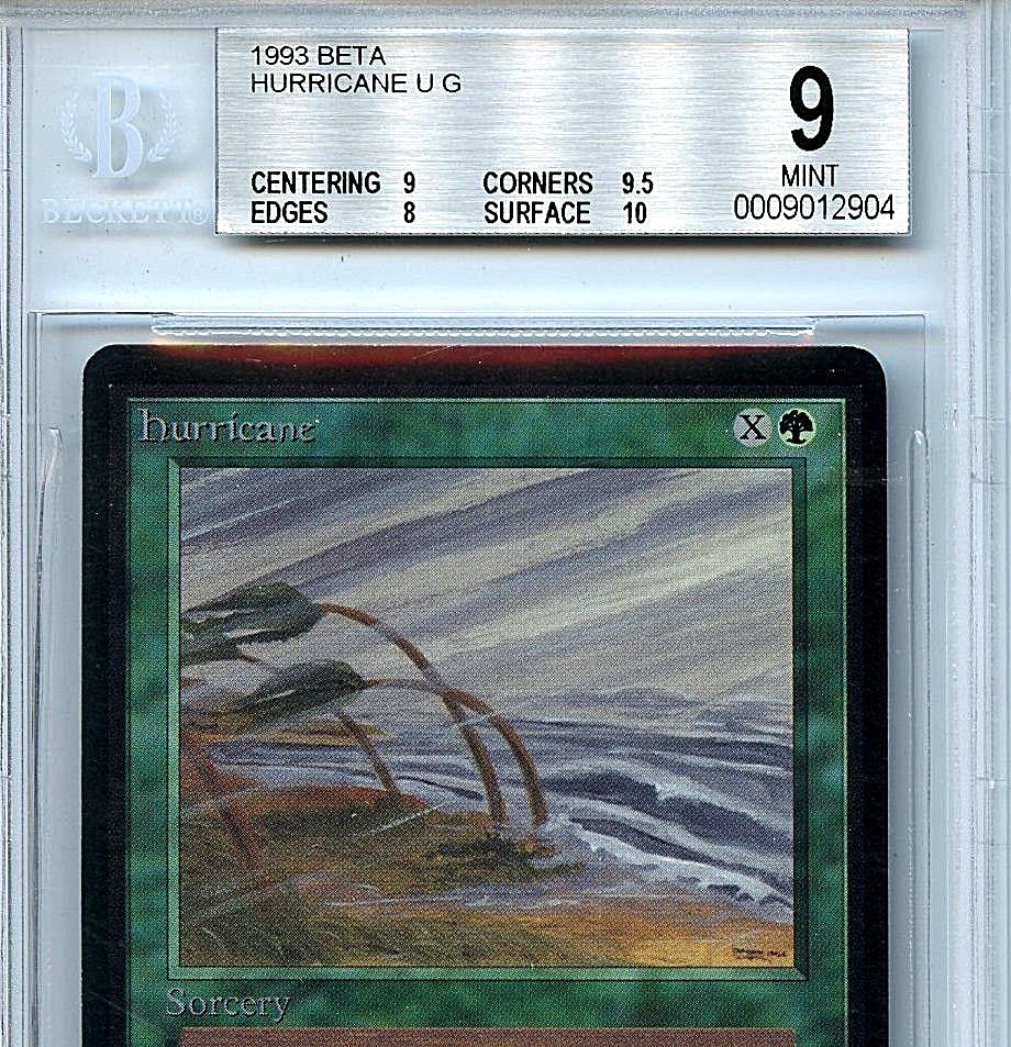 MTG Beta Hurricane BGS 9.0 (9) Mint Magic The Gathering Card 2904 ...