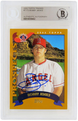 Bobby Jenks Signed 2002 Topps Traded Rookie Baseball Card #T172 ...