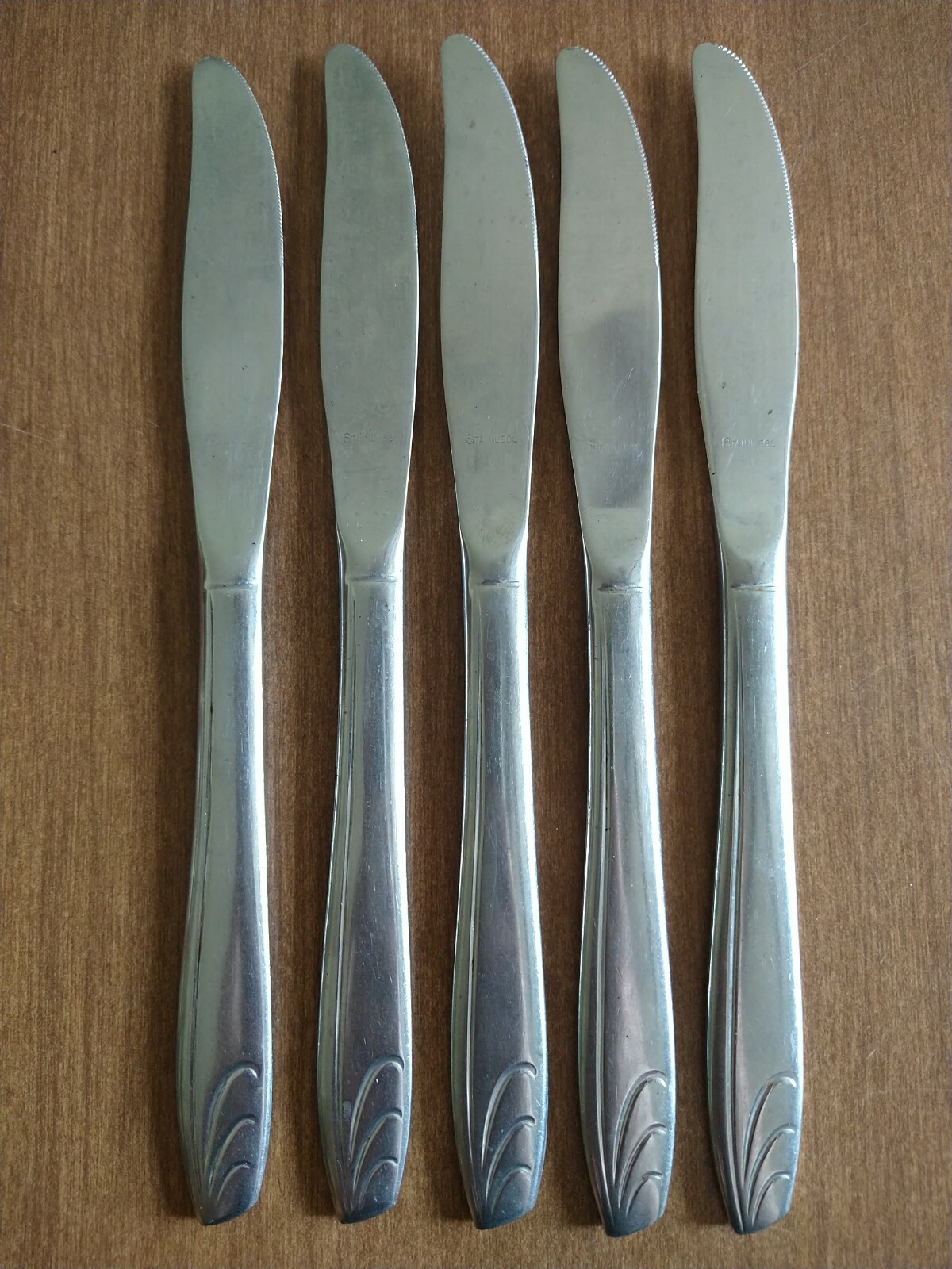 Lot of 5 Silco Stainless PREVUE Dinner Knives USA MCM Vintage ...