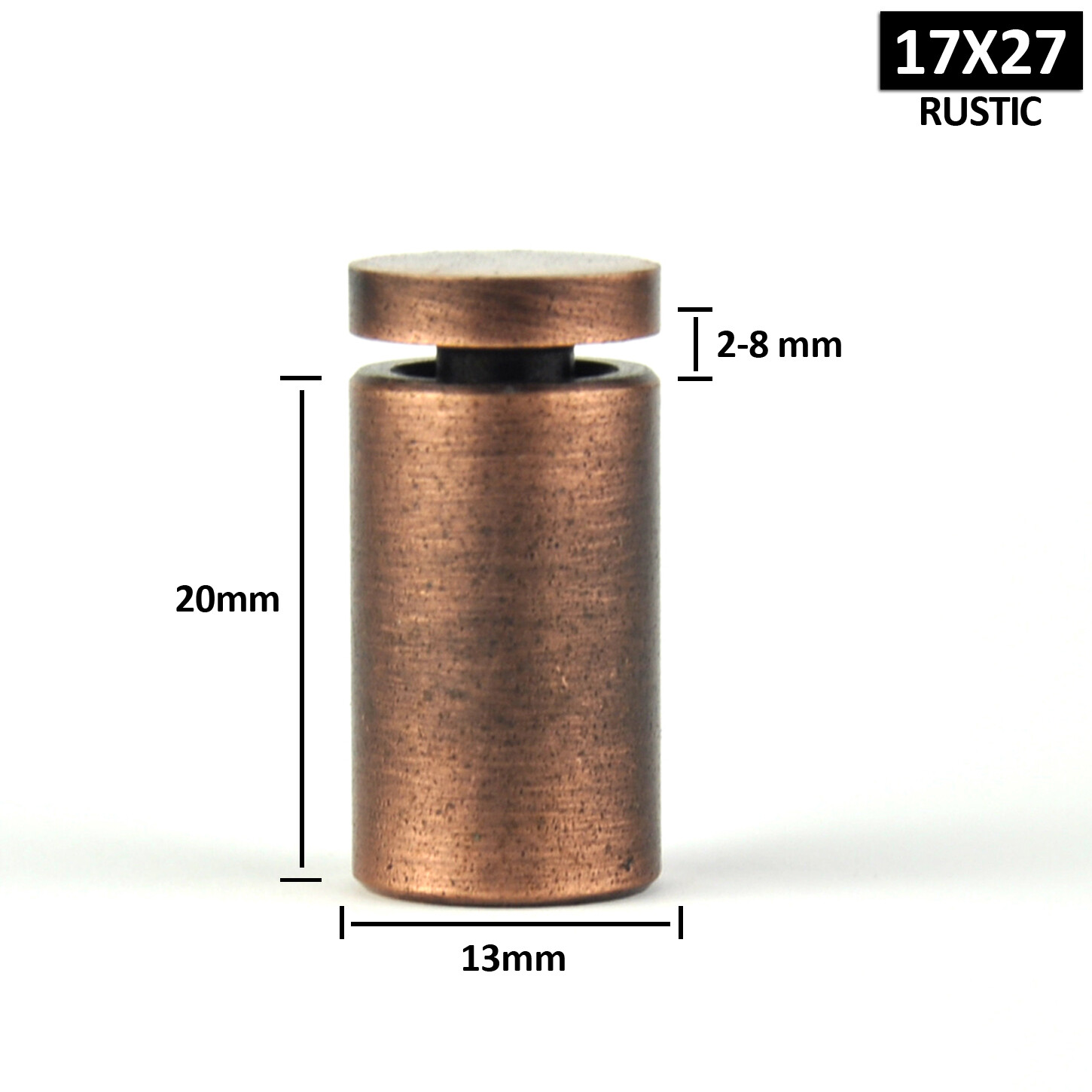 4 Stainless Steel Rustic Stand Off Fixings Glass Sign Wall Support ...