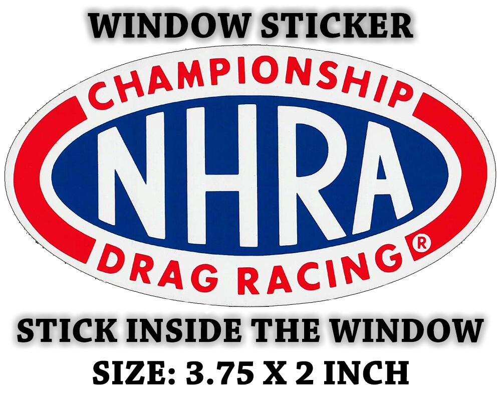 NHRA CHAMPIONSHIP DRAG RACING WINDOW DECAL STICKER VINTAGE LOOK - VINYL ...
