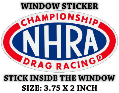 NHRA CHAMPIONSHIP DRAG RACING WINDOW DECAL STICKER VINTAGE LOOK - VINYL ...