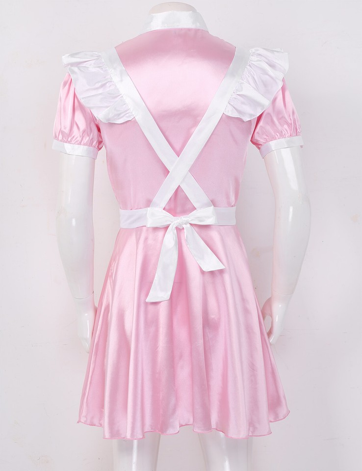 Male French Maid Apron Dress Mens Halloween Party Role Play Fancy ...