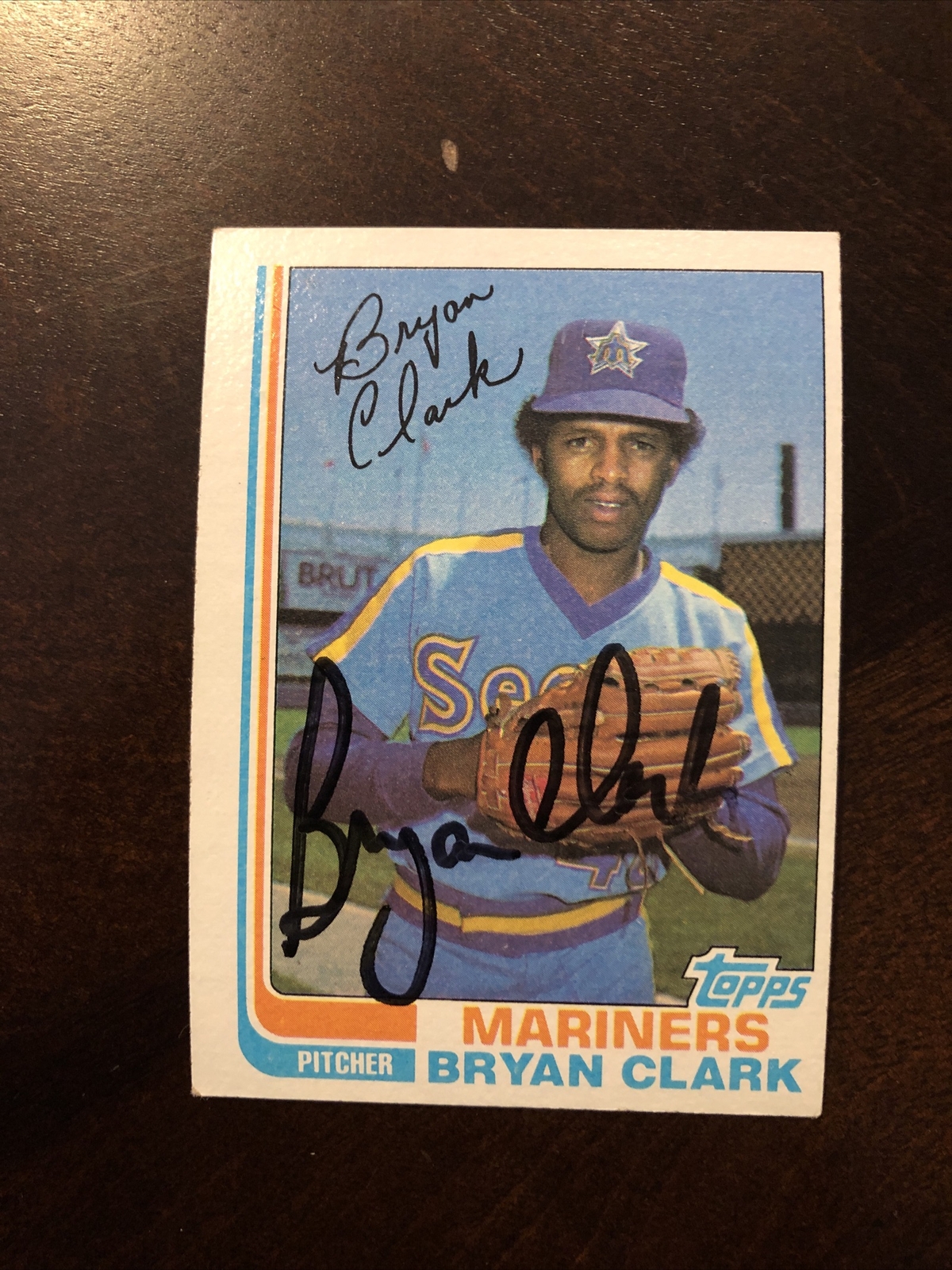 BRYAN CLARK 1982 TOPPS AUTOGRAPHED SIGNED AUTO BASEBALL CARD 632 ...