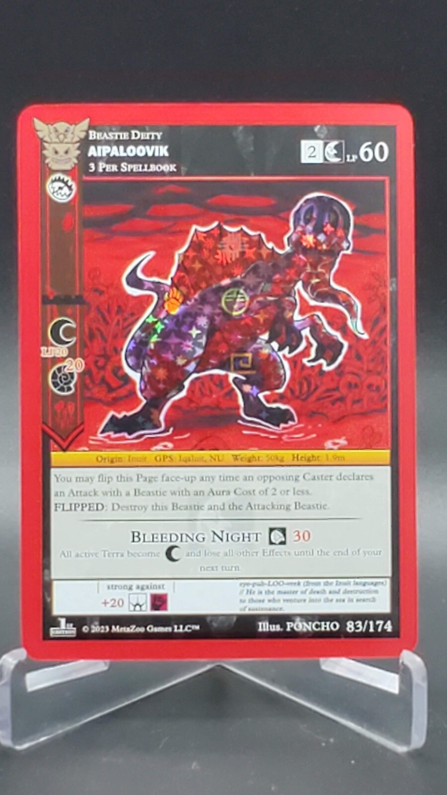 Aipaloovik 83/174 MetaZoo Native 1st Edition REVERSE Holo Foil Card NM ...