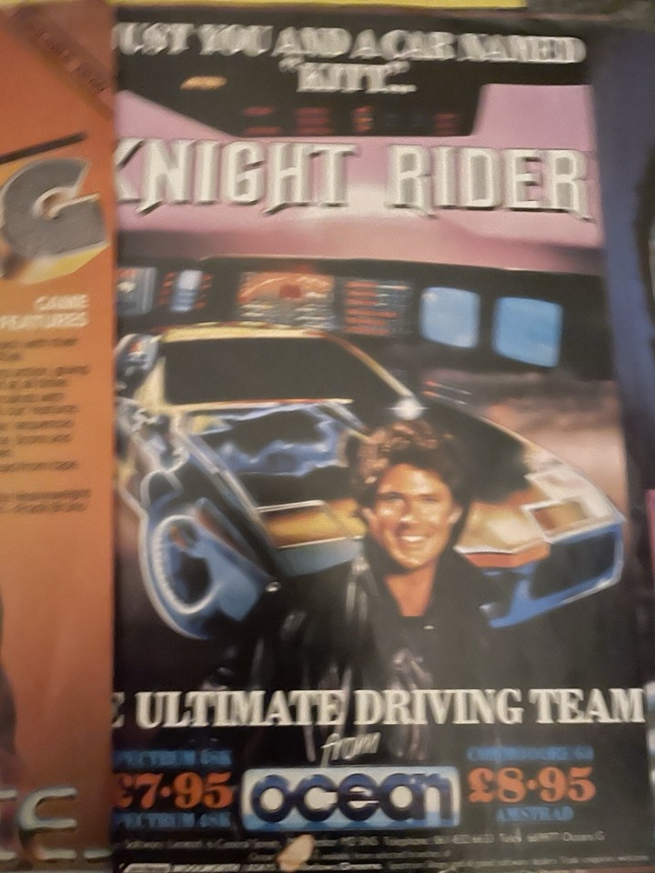 Amstrad/C64/Spectrum Poster Adverts - The Goonies, Knight Rider ...